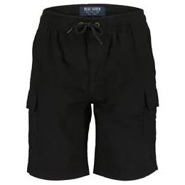 Shorts Blue Seven "Blue Seven Cargoshorts", Jungen, Gr. 164, 9990, schwarz, 100% Baumwolle, relaxed fit, Hosen Shorts