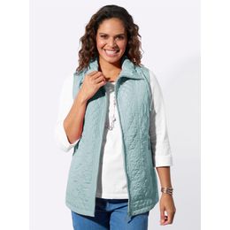 Casual Looks Damen Steppweste, blau, Gr. 42, unifarben, 100% Polyester, Westen