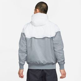 Nike Sportswear Herren Windbreaker "M NK WVN LND WR HD JKT"smoke grau, w, Gr. M, Obermaterial: 100% Polyester, Jacken, mit Mesh-Futter, leichtes