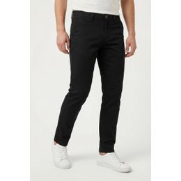 Jack & Jones PlusSize Chinohose "JPSTMARCO JJDAVE LC NOOS PLS", Herren, Gr. 48 (7XL), L&auml;nge 32, schwarz, Web, Obermaterial: 98% Baumwolle, 2% Elasthan, JACK & JONES PLUSSIZE, unifarben, slim fit kn&ouml;chellang, Hosen Chinohose