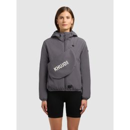 Khujo Damen Blouson "SHELLY2 WITH BAG"slate grau, Gr. XXL, Web, 100% Nylon, Jacken