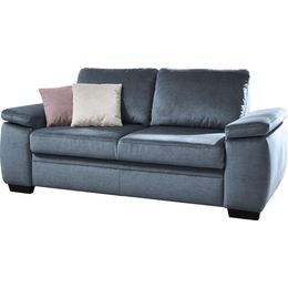 Schlafsofa DIE PLANBAR "MP-PD19021", blau (marine), B:196cm H:90cm T:100cm, 100% Polyester, Sofas, Schlafsofa, mit L&auml;ngsschl&auml;ferfunktion 140x210 cm