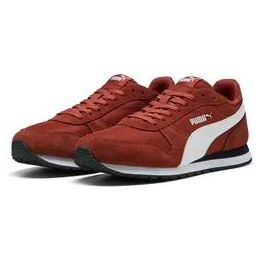 Sneaker Puma "ST MILER", Damen, Gr. 45, bordeaux rot, Puma wei&szlig;, new navy, Textil, mehrfarbig, Schuhe Sneaker, mit Mesh und Wildleder-Overlays, mit EVA-Zwischensohle