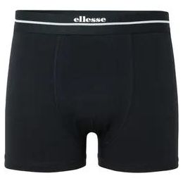 Boxershorts Ellesse "Boxershort AMBRIA Trunks 3er Pack", Herren, Gr. M, schwarz (schwarz (mono)), Obermaterial: 95% Polyester PES. 5% Elasthan EL., Unterhosen