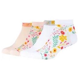 Kurzsocken s.Oliver, Damen, Gr. 39-42, wei&szlig;, powder puff, Obermaterial: 70% Baumwolle, 27% Polyester, 3% Elasthan, Socken