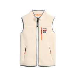 Superdry & Co Weste Damen Gr&ouml;&szlig;e M creme / orange
