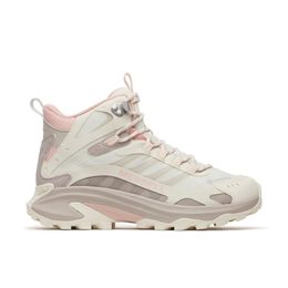 Wanderschuh Merrell "MOAB SPEED 2 MID GTX", Damen, Gr. 41, marble pink, Synthetik, Schuhe Wanderschuh, wasserdicht dank Gore-Tex Membrane, mit Vibram Sohle