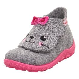 Superfit M&auml;dchen Hausschuh "HAPPY OCTI, WMS: mittel", Gr. 24, bunt, Filz, Schuhe, Babyschuh mit Klettverschluss, Gr&ouml;&szlig;enschablone zum Download