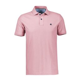Poloshirt Lerros "Poloshirt mit COOL & DRY in GROSSEN GR&Ouml;SSEN", Herren, Gr. 4XL, vivid rose, 60% Baumwolle, 40% Polyester, ohne Ausschnitt, Shirts Poloshirt, &Uuml;bergr&ouml;&szlig;e, Feuchtigkeitsregulierend, angenehm k&uuml;hl, Pflegeleicht