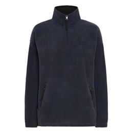 oxmo Damen Troyer "Troyer OXMatsine", blau, Gr. XS, Obermaterial: 100% Polyester PES., Pullover