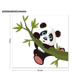 Bilderwelten Wandtattoo Tiere modern selbstklebend Wandaufkleber - kleiner Panda - Panda Kinderzimmer Baby M&auml;dchen Jungen