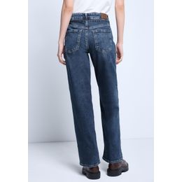Damen Comfort-fit-Jeans, blau, Gr. 36, STREET ONE STUDIO, unifarben, Jeans, 98% Baumwolle, 2% Elasthan, Jeans, aus Baumwolle mit Stretchanteil