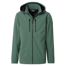Softshelljacke Casamoda "Casamoda Softshelljacke uni", Herren, Gr. L, gr&uuml;n, 92% Polyester, 8% Elasthan, Jacken Softshelljacke