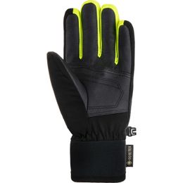 Reusch M&auml;dchen Skihandschuhe "Travis GORE-TEX Junior", schwarz, Gr. 5,5, mehrfarbig, 90% Polyester, 10% Lederimitat, Handschuhe, in sportlichem Design