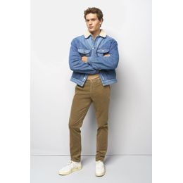 Chinos MEYER "M5 Move", Damen, Gr. 34, L&auml;nge 34, braun (hellbraun), 98% Baumwolle, 2% Elasthan, unifarben, regular fit kn&ouml;chellang, Hosen, M5 Move aus Cord