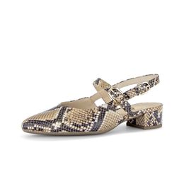 Gabor Damen Slingpumps "Slingpumps", Gr. 38, beige, Schuhe