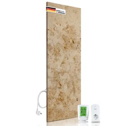 Marwona Marmor Infrarotheizung 800 Watt inkl. Digitalthermostat I Energiesparende Infrarot Wandheizung I 5 Jahre Garantie I Made in Germany I Lymonit