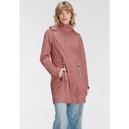 Killtec Damen Funktionsparka, rot, Gr. 34, Web, Obermaterial: 100% Polyester. Futter: 100% Polyester, Jacken, wasserdicht, winddicht, atmungsaktiv,