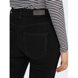 Only Damen Bootcut-Jeans "ONLBLUSH MID FLARED DNM REA2343 NOOS", schwarz, Gr. M, Denim/Jeans, Obermaterial: 92% Baumwolle, 6% Elastomultiester, 2%