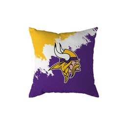 Dekokissen GREAT BRANDING "Great Branding Kissen Minnesota Vikings "Brush" 50x50cm", Gr. 1 Stk., mehrfarbig, 100% Polyester, Dekokissen_Sitzkissen_Kissenh&uuml;llen