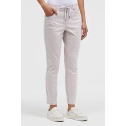Comfort-fit-Jeans SOCCX, Damen, Gr. 27, sunny beige, Denim/Jeans, Material: 92% Baumwolle, 5% Elastomultiester, 3% Elasthan, unifarben, comfort fit, Jeans, mit verk&uuml;rztem Bein