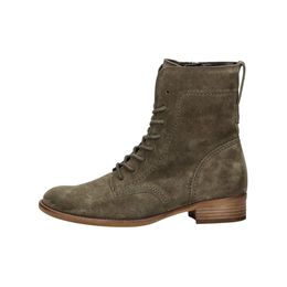 Gabor Damen Schn&uuml;rstiefelette "Gabor Stiefelette Veloursleder", Gr. 40olive, Veloursleder, Schuhe