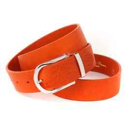 Anthoni Crown Damen Lederg&uuml;rtel, orange, Gr. 90, unifarben, Leder, G&uuml;rtel, Pflanzlich gegerbter Vollrindlederg&uuml;rtel