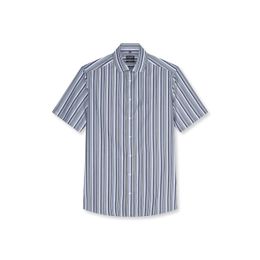 Businesshemd OLYMP "OLYMP Luxor, modern fit, Global Kent", Herren, Gr. 39, Normaler Arm, marine, 100% Baumwolle, Hemden