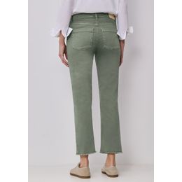 Slim-fit-Jeans Street One, Damen, Gr. 36, L&auml;nge 28, sage gr&uuml;n washed, Jeans, 81% Baumwolle, 17% Polyester, 2% Elasthan, unifarben, kn&ouml;chelfrei, Jeans Slim-fit-Jeans, 5-Pocket-Style