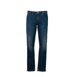 5-Pocket-Jeans HERO by John Medoox "Denver Regular Straight Stretch Jeans", Herren, Gr. 40, L&auml;nge 30, blau (strong used), Denim/Jeans, 98% Baumwolle, 2% Elasthan, straight fit lang, Jeans 5-Pocket-Jeans, Straight Fit Casual Clean Wash Denim Jeans f&uuml;r Herren