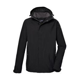 Funktionsjacke Killtec "KOS 87 MN JCKT", Herren, Gr. M, schwarz, Obermaterial: 100% Polyester;Futter: 100% Polyester, Jacken Funktionsjacke, Wasser- und winddicht, atmungsaktiv, abnehmbare Kapuze, Topseller