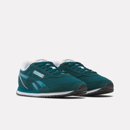 Sneaker Reebok CLASSIC "CLASSIC AZ", Damen, Gr. 40,5, metalgr&uuml;n, seaportteal, ftwrwei&szlig;, Leder, Synthetik, Textil, Schuhe Sneaker