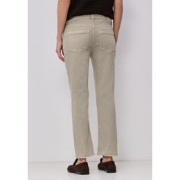 Slim-fit-Jeans Street One, Damen, Gr. 28, L&auml;nge 28, beige washed, Jeans, 81% Baumwolle, 17% Polyester, 2% Elasthan, unifarben, kn&ouml;chelfrei, Jeans Slim-fit-Jeans, 5-Pocket-Style