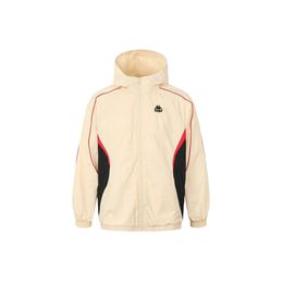 Rundhalspullover Kappa "Kappa Pullover KMBanda", Herren, Gr. L, beige butter, rot coral, blk, Obermaterial: 100% Nylon, Pullover Rundhalspullover