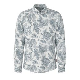 JOOP! Langarmhemd JOOP JEANS "Hansen", Herren, Gr. L, N-Gr, natural, Web, Obermaterial: 100% Baumwolle, unifarben, regular fit normal, Manschette, Hemden, gemustert, Kentkragen