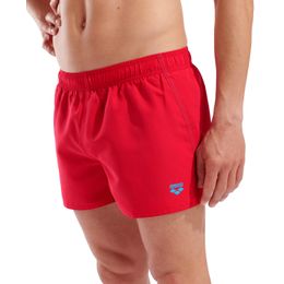 Badeshorts arena "FUNDAMENTALS X-SHORT R", Herren, Gr. M, N-Gr, rot (rot, turquoise), Obermaterial: 100% Polyester, Badehosen Badeshorts
