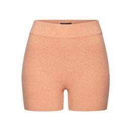 ELBSAND Damen Shorts, Gr. 36, rosa, Strick, Obermaterial: 50% Viskose, 28% Polyester, 22% Nylon, meliert, unifarben, Hosen, aus hochwertigem Strick,