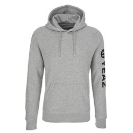 Kapuzenpullover YEAZ "Hoodie Sky Grey (unisex) CUSHER", Damen, Gr. S, grau (hellgrau), Obermaterial: 85% Baumwolle CO. 15% Polyester PES., Pullover Kapuzenpullover