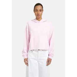 Smith & Soul Kapuzensweatshirt SMITH & SOUL, Damen, Gr. M, candy, Sweatware, Material: 65% Baumwolle, 32% Modal, 3% Elasthan, bedruckt, bestickt, gerade kurz, Rundhals, eingesetzt Rippb&uuml;ndchen, Sweatshirts, mit offenem Saum
