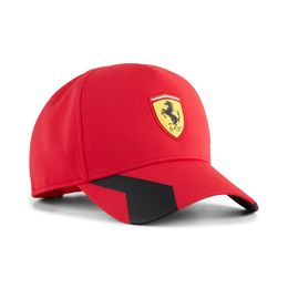 Baseball Cap Puma "FERRARI BB CAP", Herren, rosso corsa, Web, , unifarben, Caps, verstellbare Passform, sportlicher Stil, leichtes Design