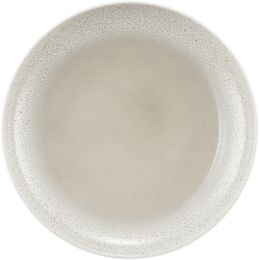 Suppenteller Seltmann Weiden "Sento Home", beige, cream, wei&szlig;, gesprenkelt, H:4,3cm &Oslash;:21,3cm, Porzellan, Speiseteller, Pastateller, tiefer Teller