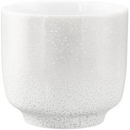 Cappuccinotasse Seltmann Weiden "Sento Home", wei&szlig;, grau, gesprenkelt, H:8cm &Oslash;:8,8cm, Porzellan, Trinkgef&auml;&szlig;e, Cappuccinotasse, Kaffee- Teetasse ohne Henkel, 330 ml