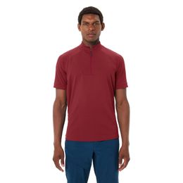 Radtrikot Vaude "MEN'S ADLUX HZ SHIRT", Herren, Gr. L, carmine, Obermaterial: 100% Polyester, normal, Rundhals, Trikots, f&uuml;r Radfahren, f&uuml;r Erwachsene, f&uuml;r sportliche Aktivit&auml;ten