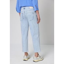 Street One Damen Comfort-fit-Jeansbleached random wash, Gr. 31, unifarben, Jeans, 89% Baumwolle, 8% Polyester, 3% Elasthan, Jeans, Middle Waist