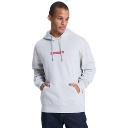 Quiksilver Herren Kapuzensweatshirt "Dna"light grau heather, Gr. XL, Obermaterial: 45% Baumwolle, 40% Baumwolle, 15% Polyester., Sweatshirts