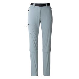 Zip-off-Hose LPO "Damen Zip-Off-Hose Coralie", Damen, Gr. 36 (S), Normalgr&ouml;&szlig;en, blau (stormy sea), 94% Polyester, 6% Elasthan, Hosen Zip-off-Hose