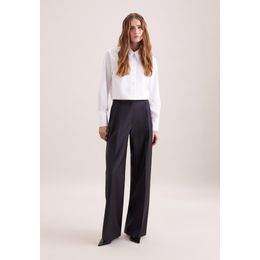 Stoffhose Seidensticker, Damen, Gr. 34, Normalgr&ouml;&szlig;en, dunkelblau, 52% Polyester, 43% Schurwolle, 5% Elasthan, unifarben, Hosen Stoffhose