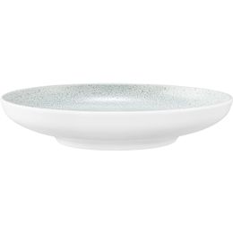 Suppenteller Seltmann Weiden "Sento Home", gr&uuml;n, mint, wei&szlig;, gesprenkelt, H:4,3cm &Oslash;:21,3cm, Porzellan, Speiseteller, Pastateller, tiefer Teller