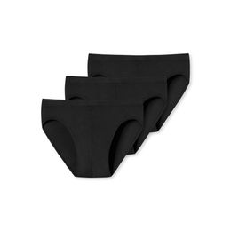 Minislip uncover by Schiesser "Uncover Cotton", Herren, Gr. L, 000, schwarz, Single Jersey, Obermaterial: 95% Baumwolle, 5% Elasthan, k&ouml;rpernah, Unterhosen, ohne Eingriff, Baumwollmix, elastisch