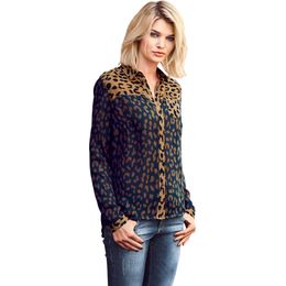 Damen Druckbluse, blau, Gr. 48, Rick Cardona BY HEINE, gemustert, mehrfarbig, 100% Polyester, Blusen